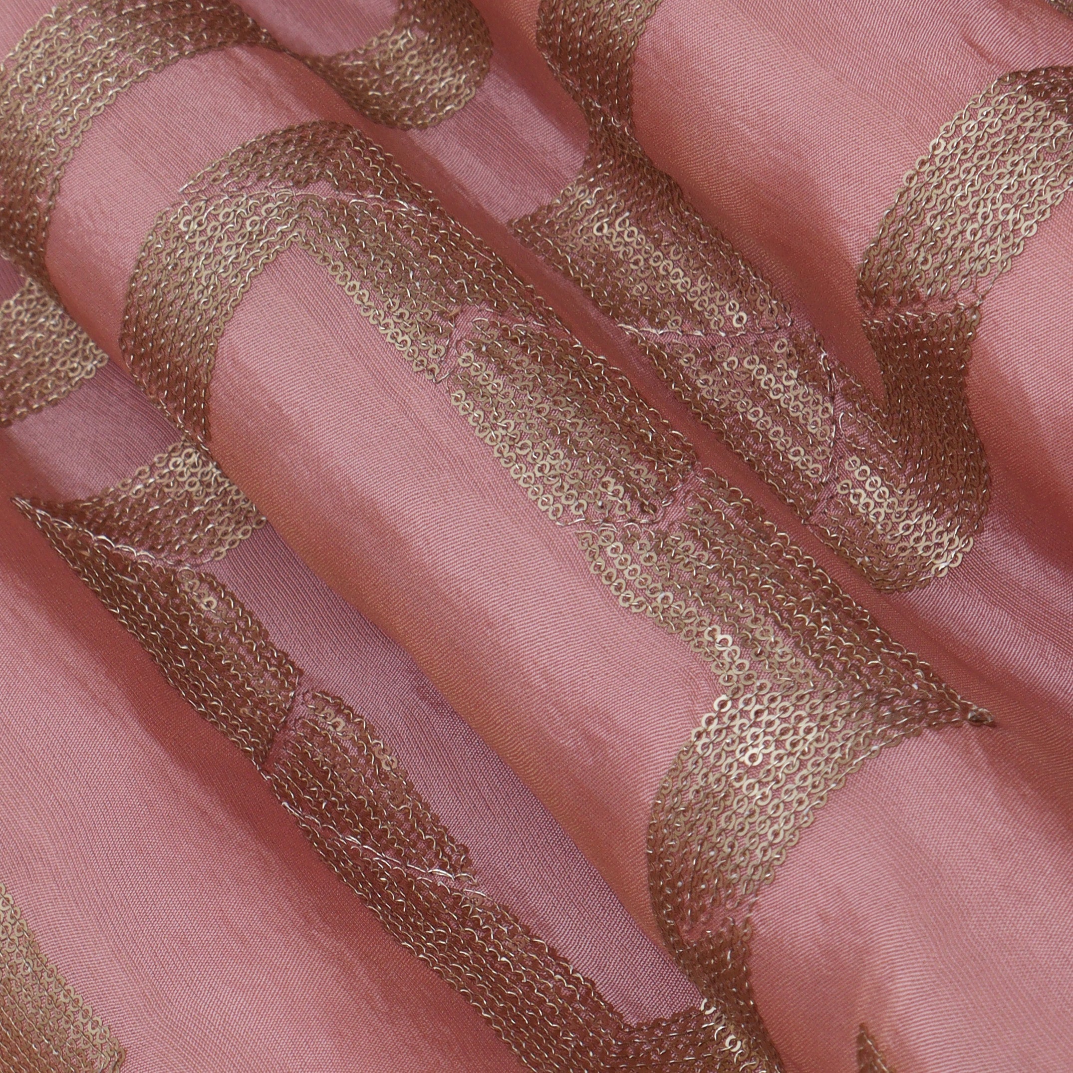 Gajri Color Tissue Embroidery Fabric – KC Creations